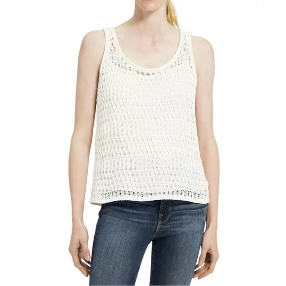 Theory | Tops | Theory Lace Ivory Tank Top | Poshmark